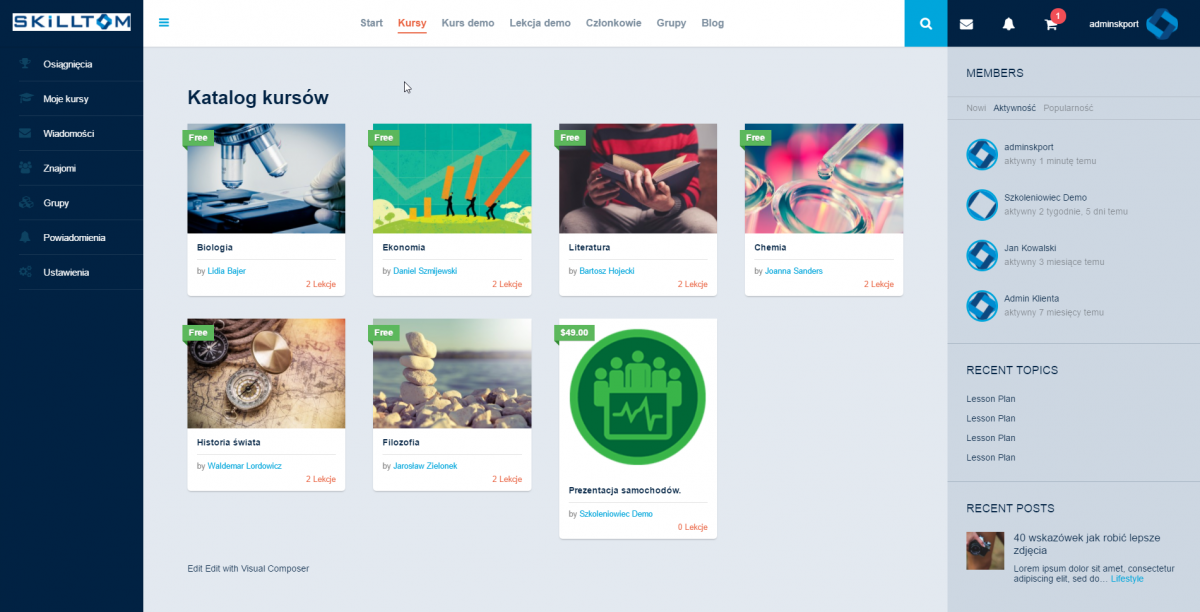 Platforma e-learning PortaLMS z modułem ecommerce